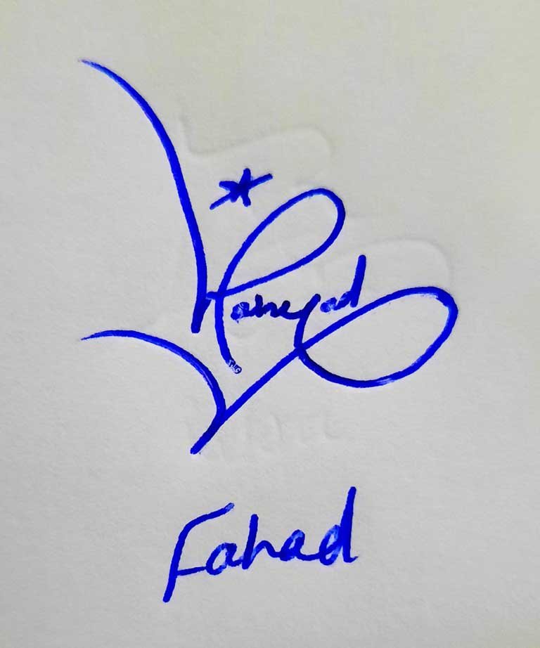 Fahad Name Logo